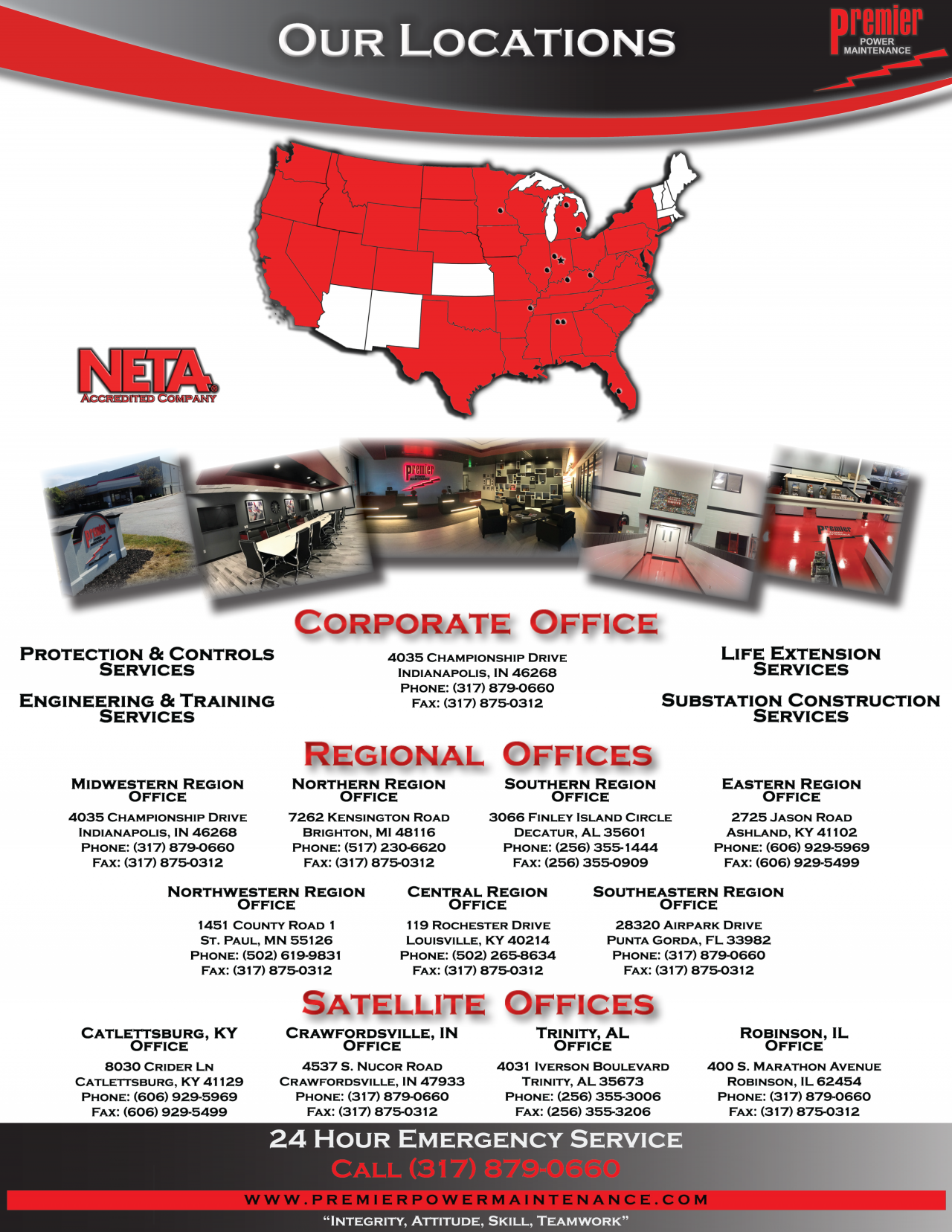 Regional Divisions - Premier Power Maintenance